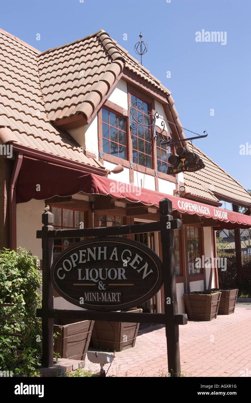 Liquor Store Solvang California Stock Photo - Alamy