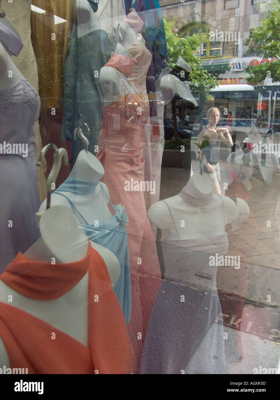 Reflections in a shop window Stock Photo - Alamy