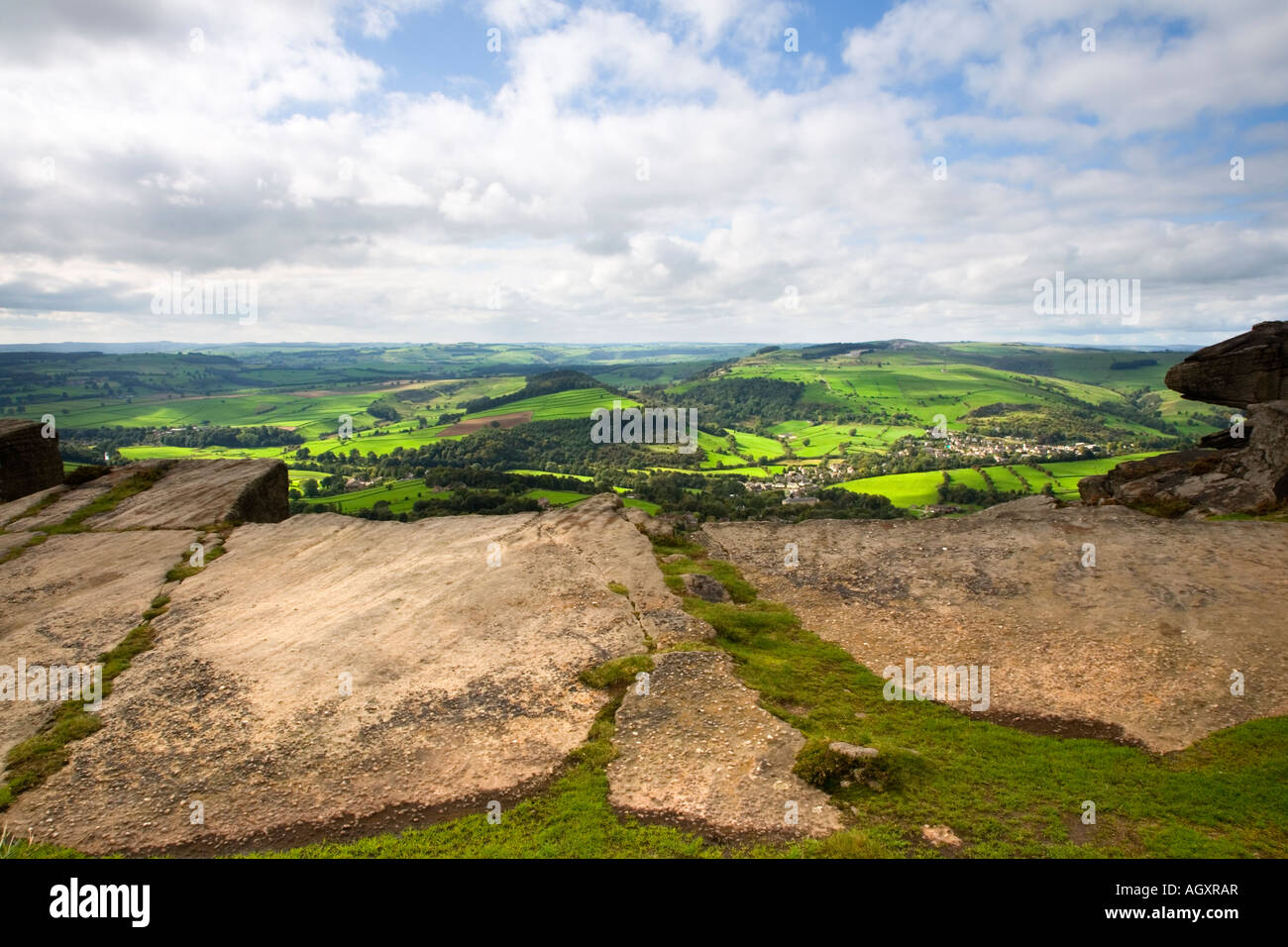 View from Curbar Edge Stock Photo - Alamy