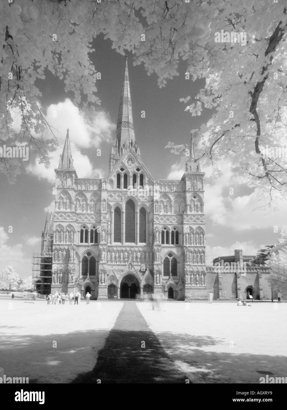 Salisbury cathedral snow hi-res stock photography and images - Alamy