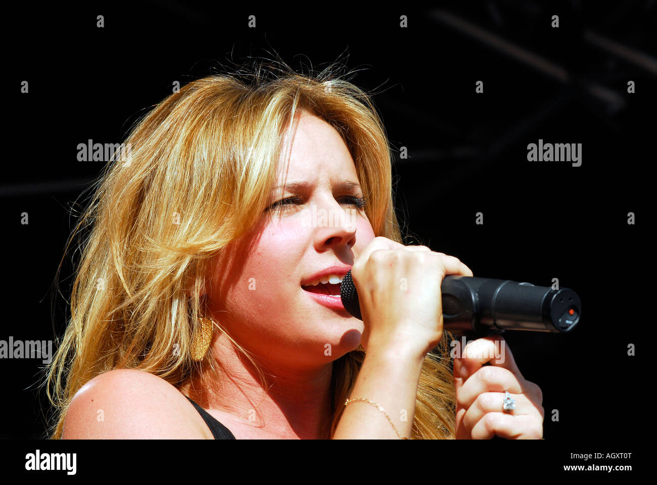 Singer-songwriter Lucie Silvas (b 4 Sept 1977) on stage at Yellow ...