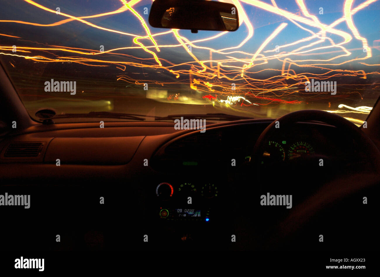 Sleepy night driving hi-res stock photography and images - Alamy