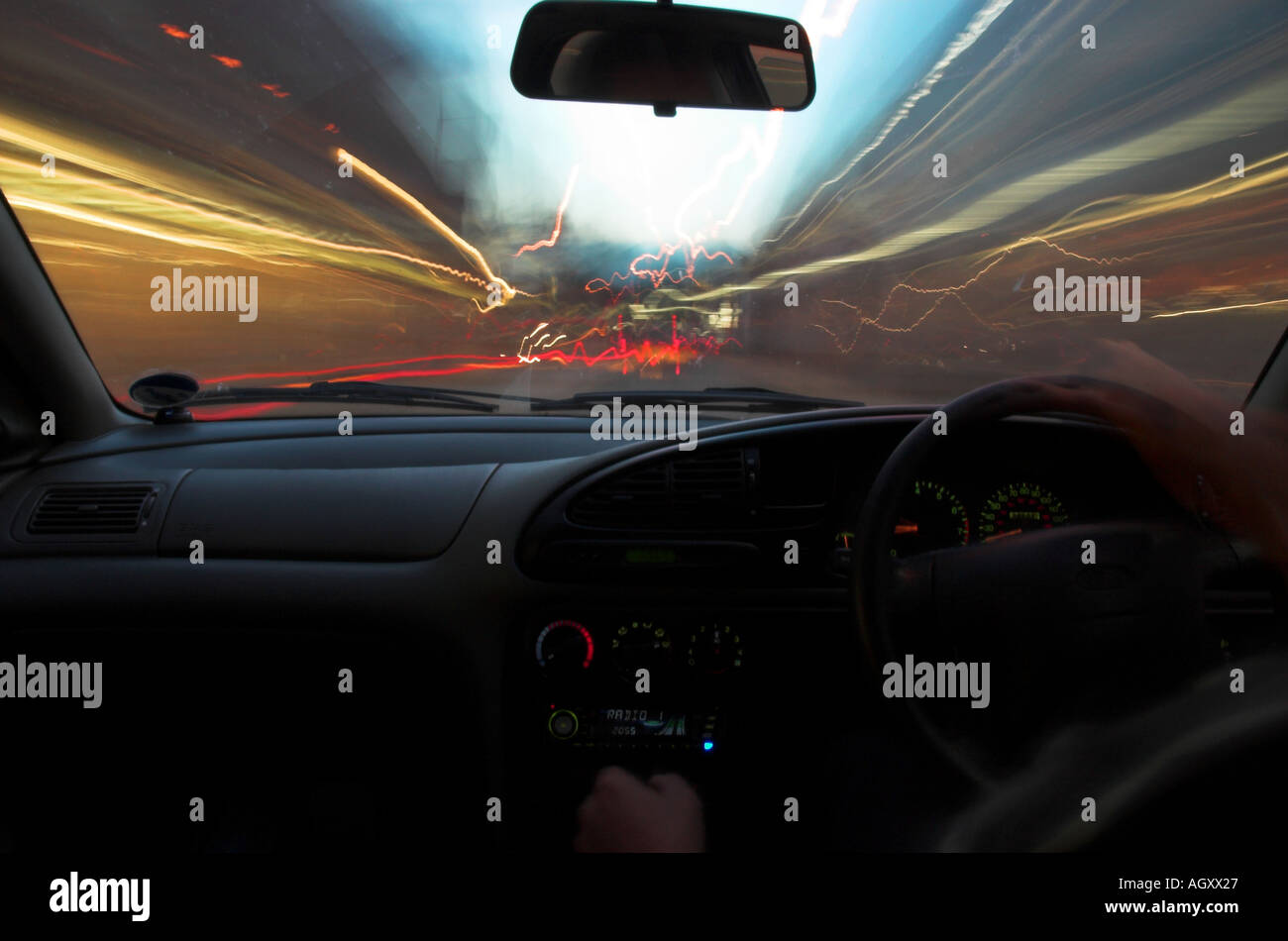 Sleepy night driving hi-res stock photography and images - Alamy