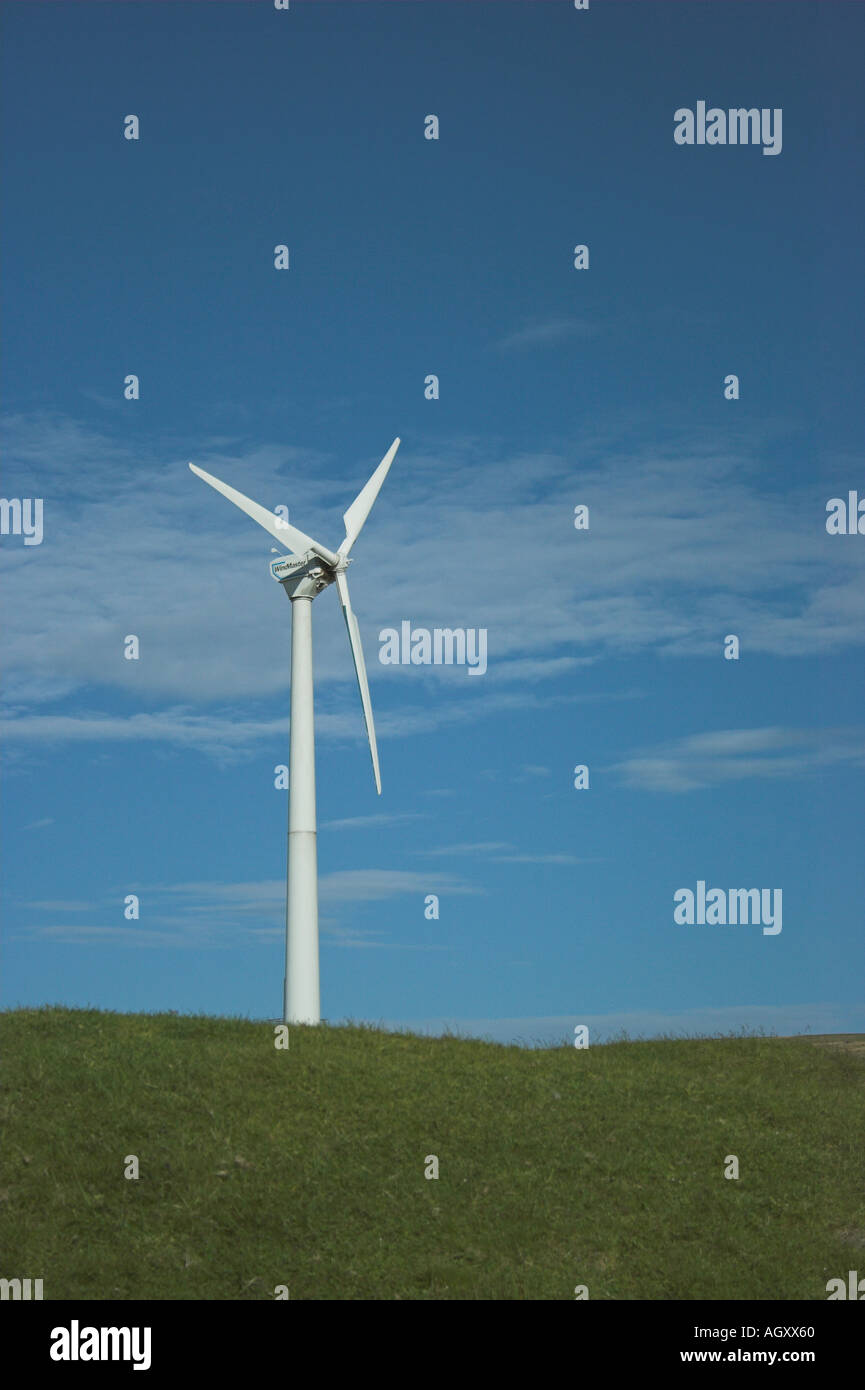 Windfarm wind turbine propellor renewable energy generator Stock Photo ...
