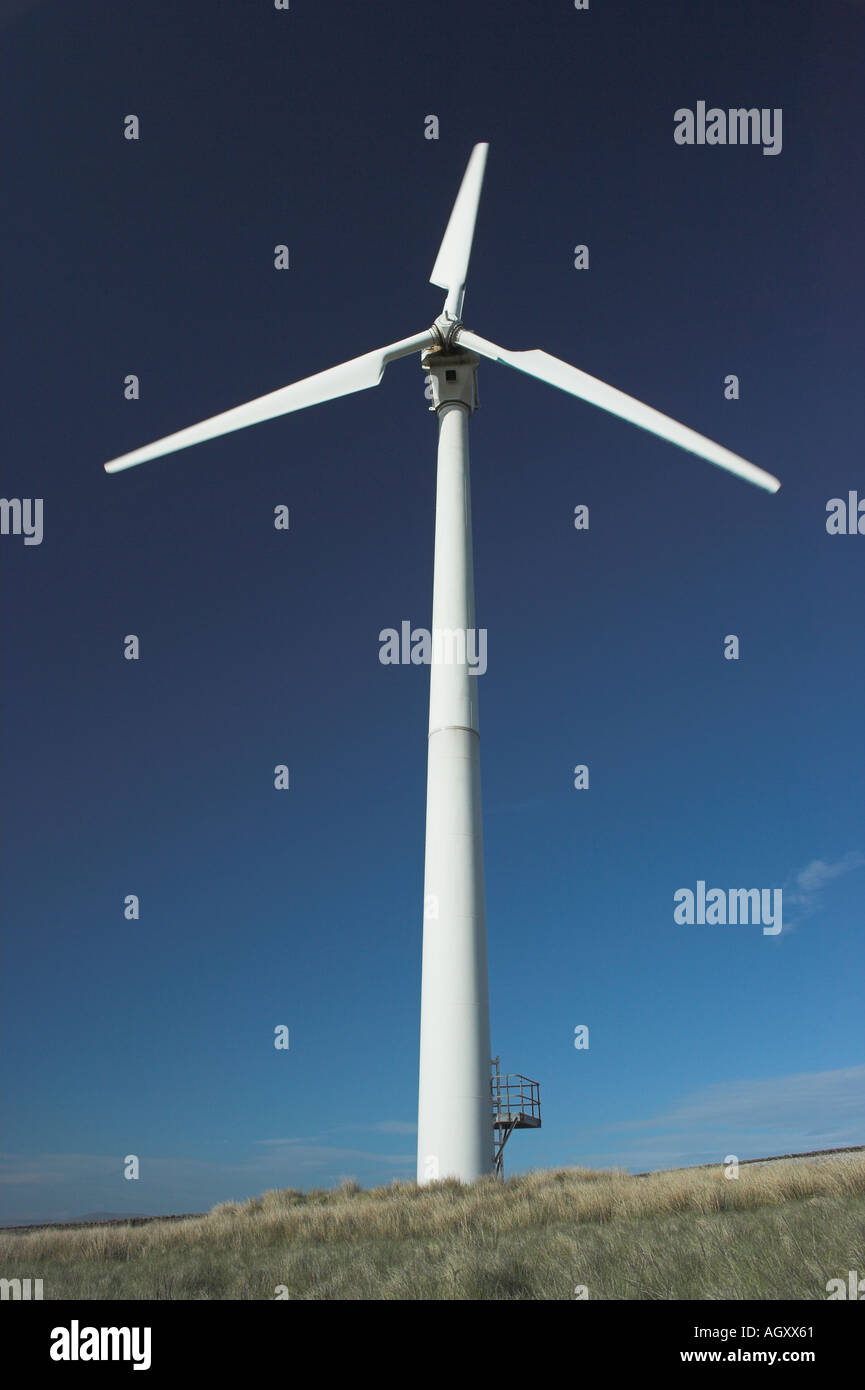 Windfarm wind turbine propellor renewable energy generator Stock Photo ...