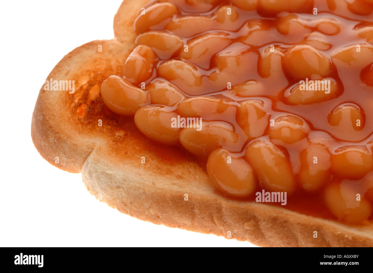 Baked Beans on Toast Stock Photo - Alamy