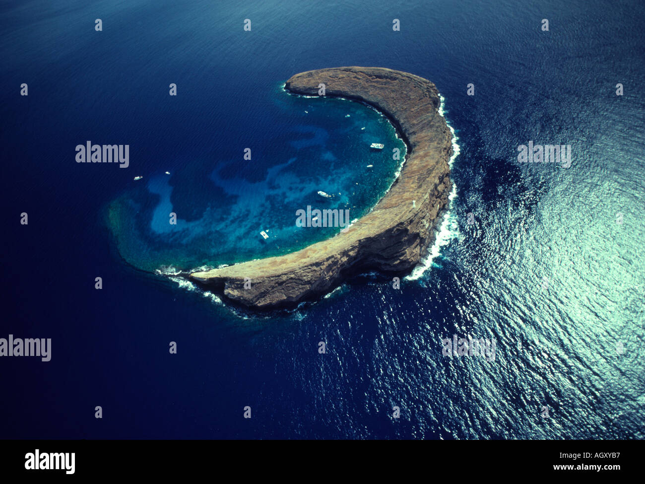 Molokini Aerial High Resolution Stock Photography and Images - Alamy