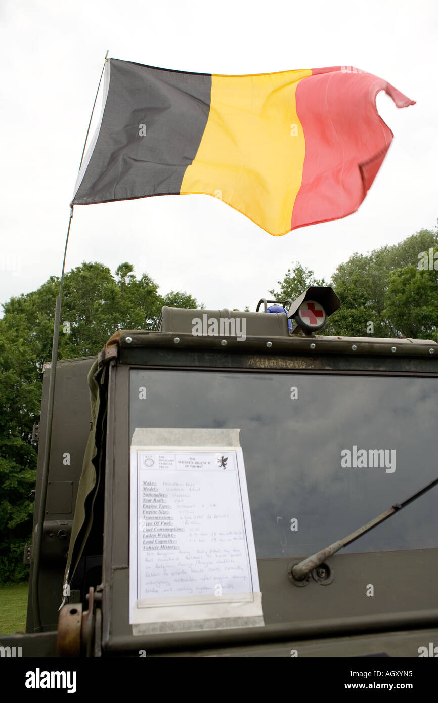 Belgian Army Military Ambulance Stock Photo - Alamy