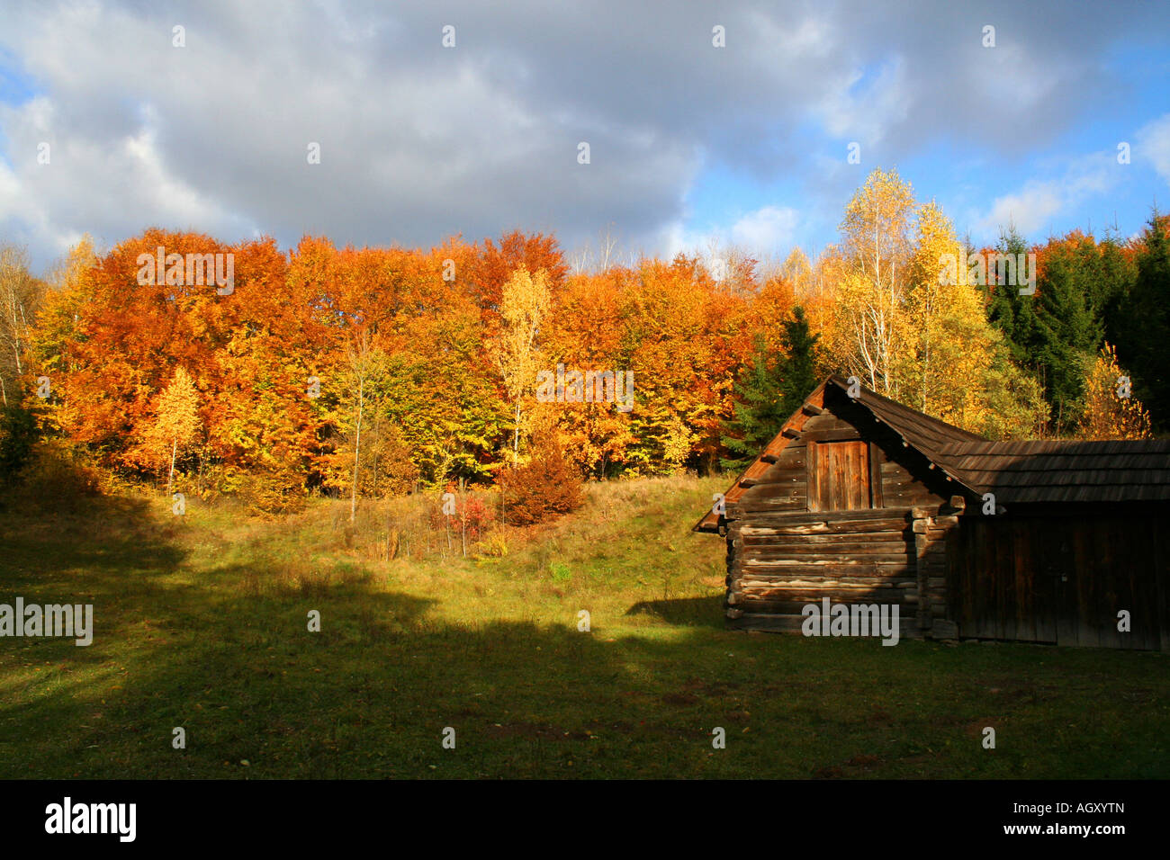Country house , Autumn Landscape Stock Photo - Alamy