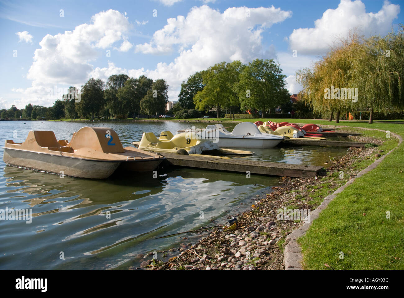 Water cycles at Damparken, Haderslev, Denmark Stock Photo - Alamy
