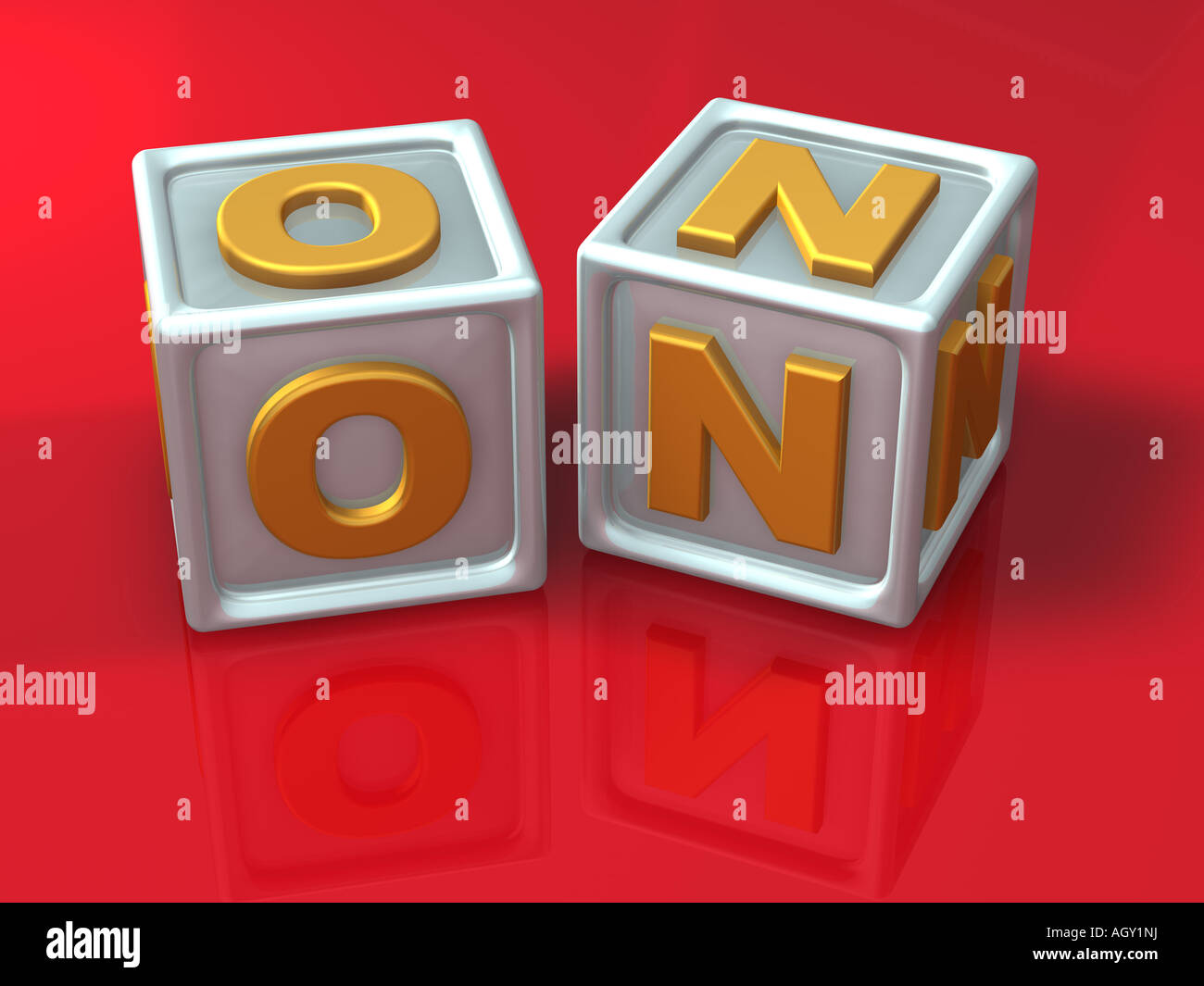 block letters 3d concept illustration Stock Photo - Alamy