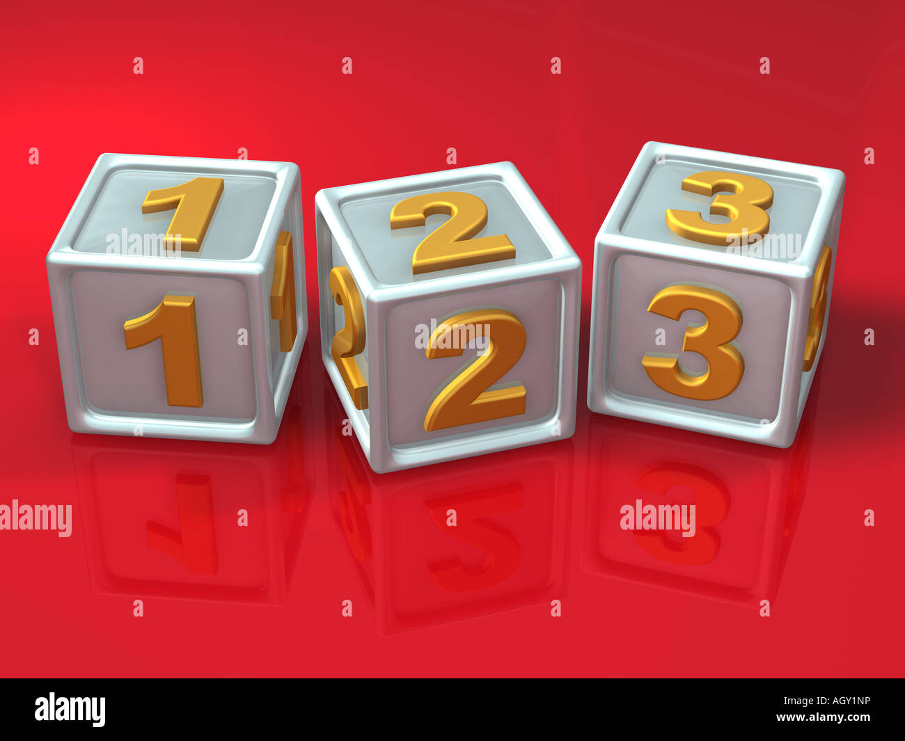 block letters 3d concept illustration Stock Photo - Alamy