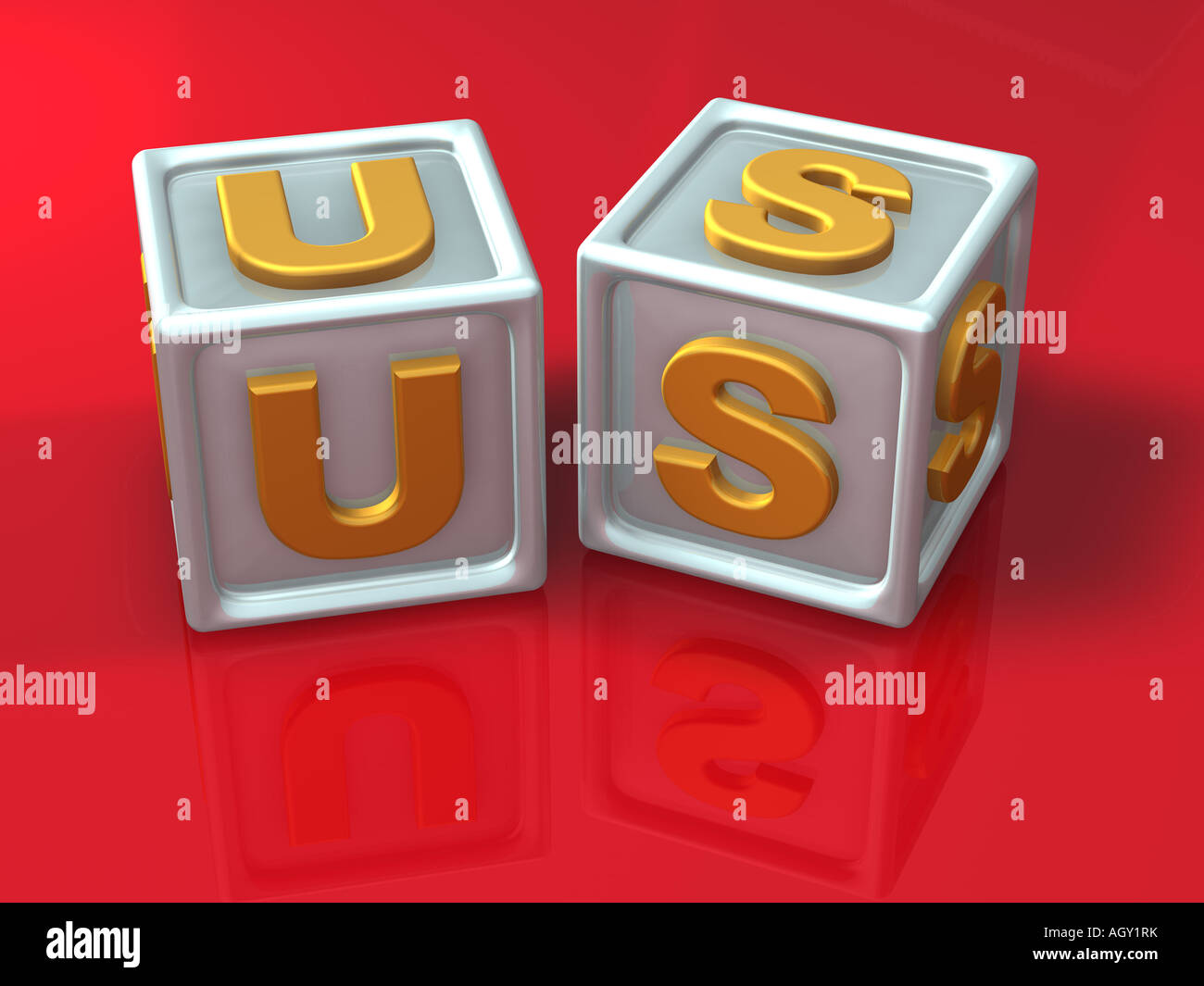block letters 3d concept illustration Stock Photo - Alamy
