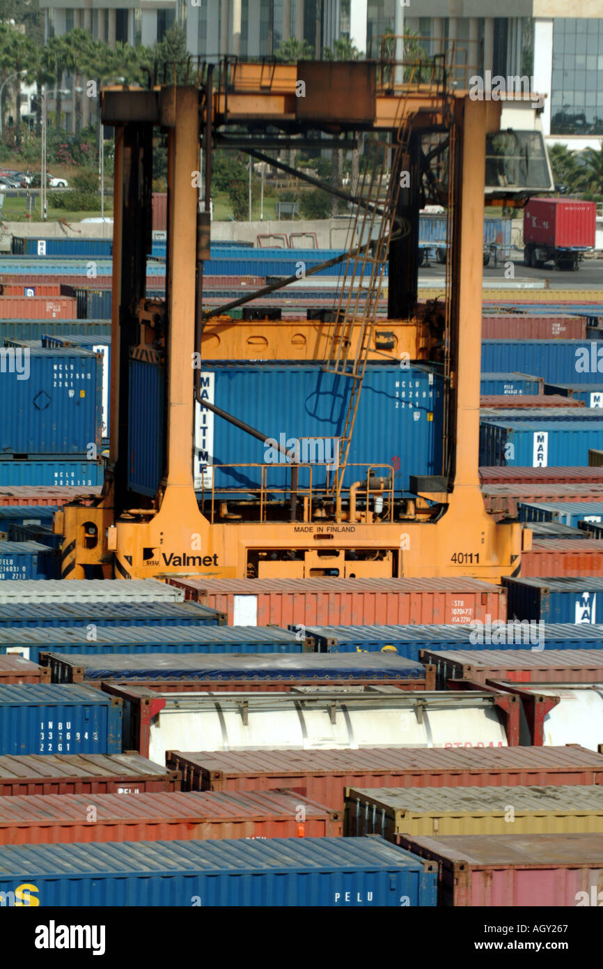 cargo containers boxes metal Stock Photo - Alamy