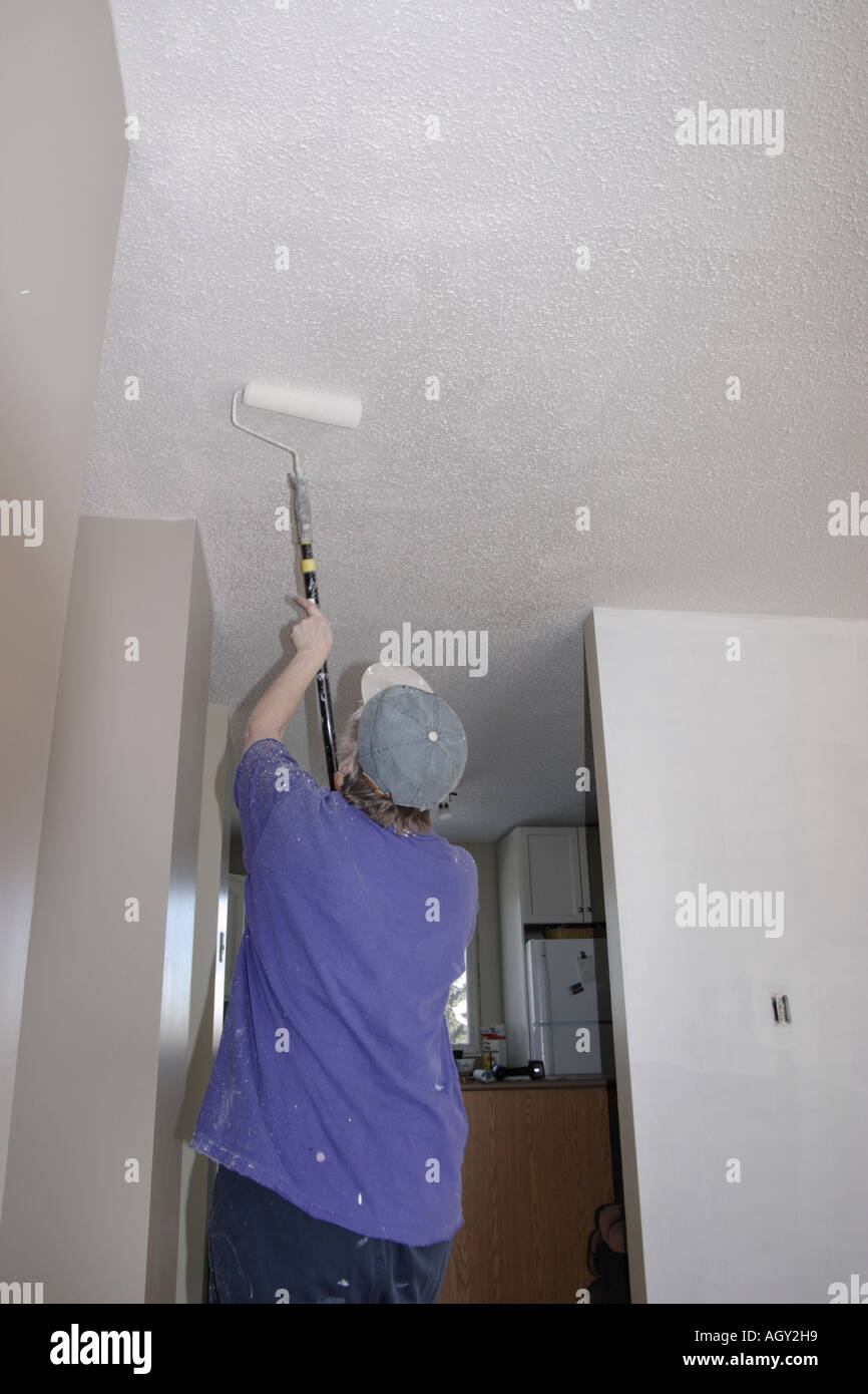 Painting the ceiling Stock Photo - Alamy