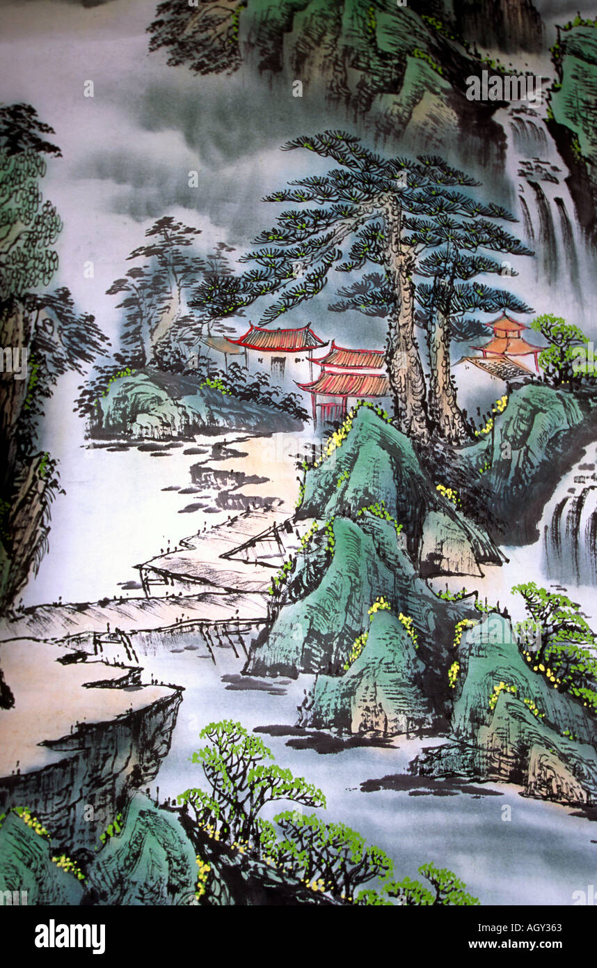 Asian Art Paintings With Water