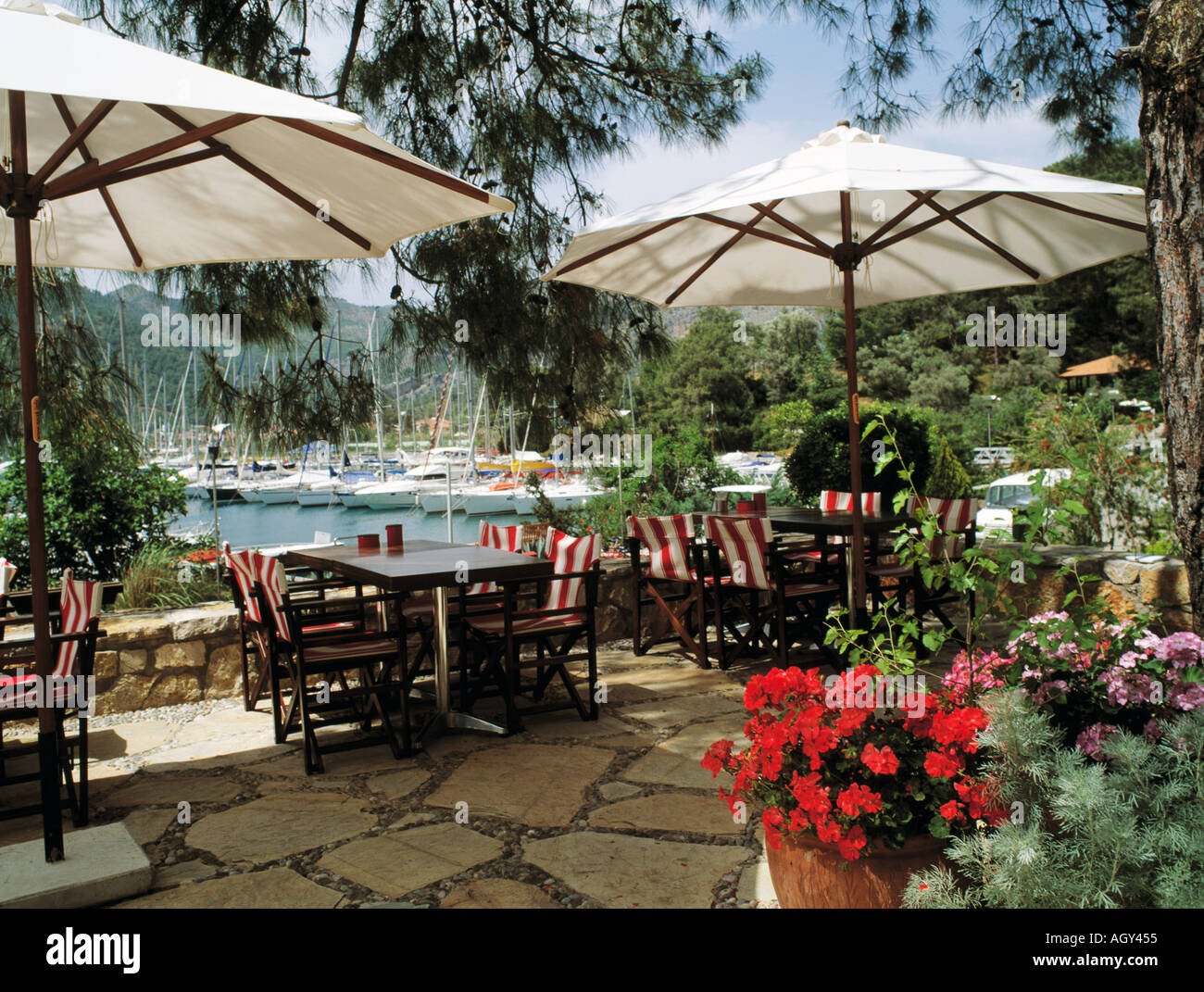 the Port Gocek marina in gocek Stock Photo - Alamy