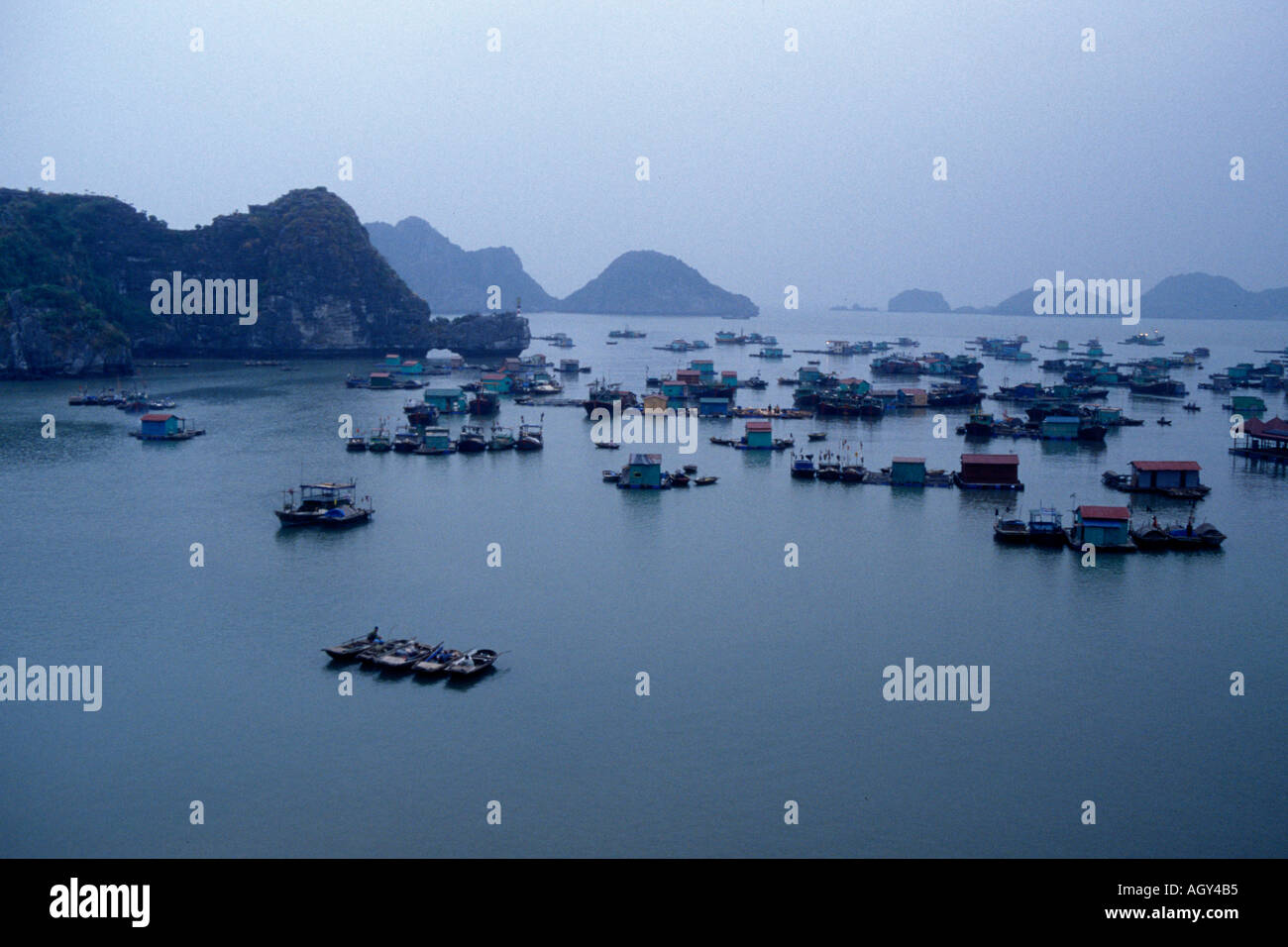 Vietnam Cat Ba Island Harbour Sea Haiphong Halong Bay Fish Boat ...