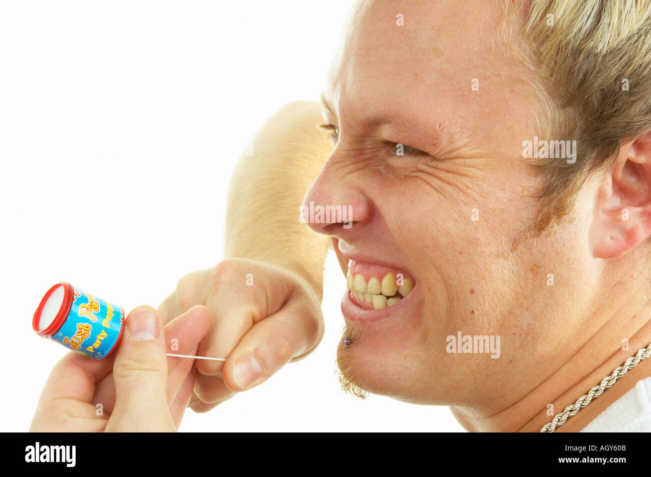 Party Popper Concept Stock Photo - Alamy