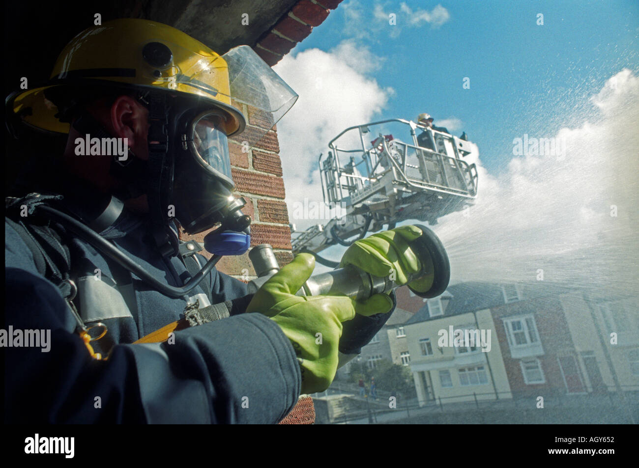 Using fire hose reel hi-res stock photography and images - Alamy