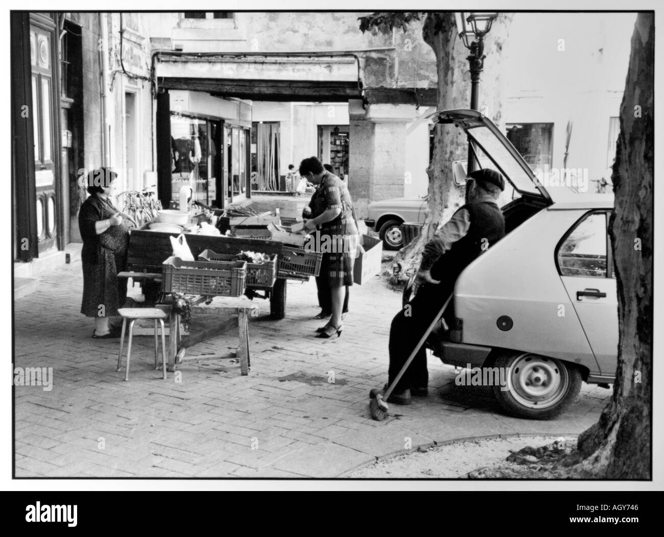 Little village in southern Black and White Stock Photos & Images - Alamy