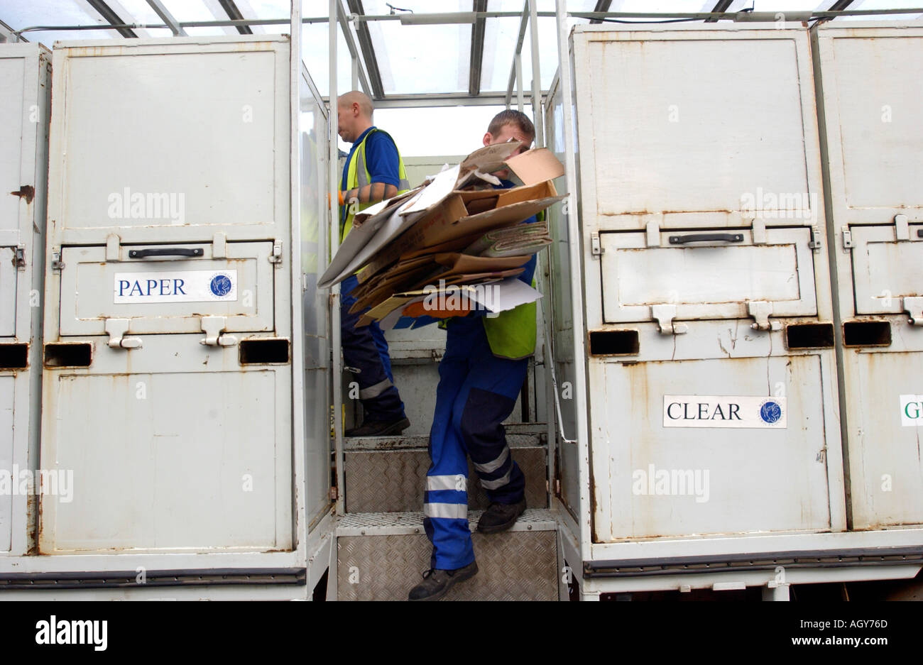 Recycle lorry waste glass trash hi-res stock photography and images - Alamy
