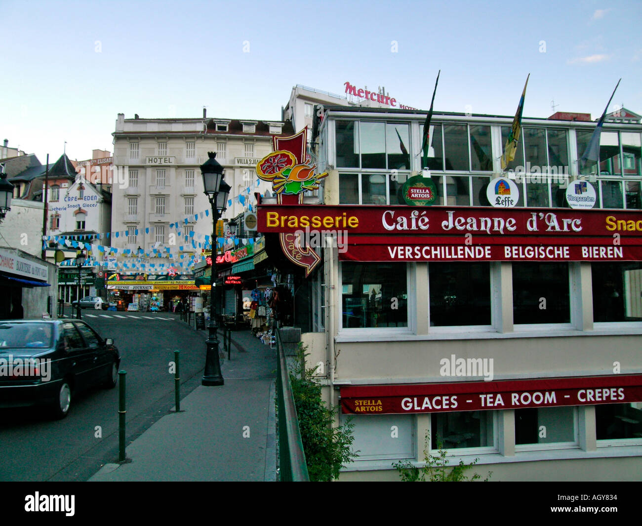 street in Lourdes Hautes Pyrénées France Stock Photo - Alamy