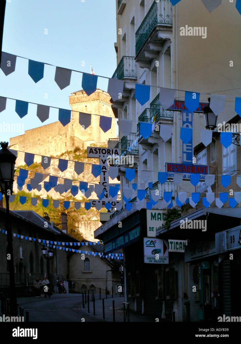 street in Lourdes Hautes Pyrénées France Stock Photo - Alamy