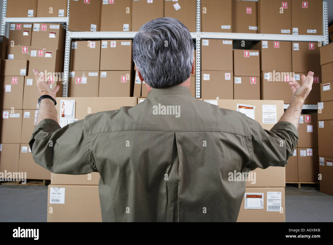 Examining packages hi-res stock photography and images - Alamy