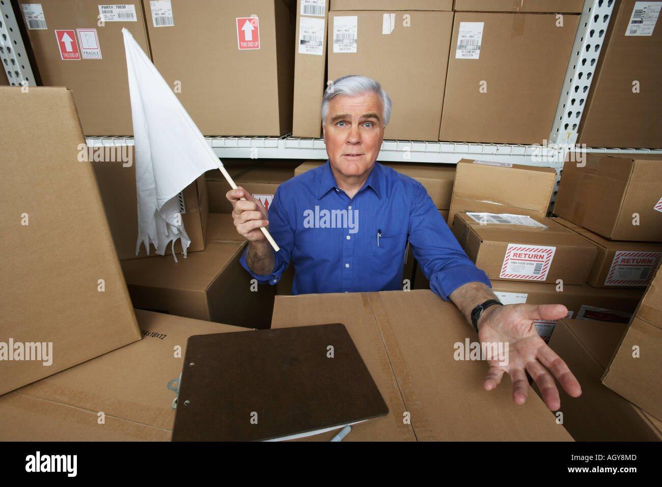 Waving white hi-res stock photography and images - Alamy