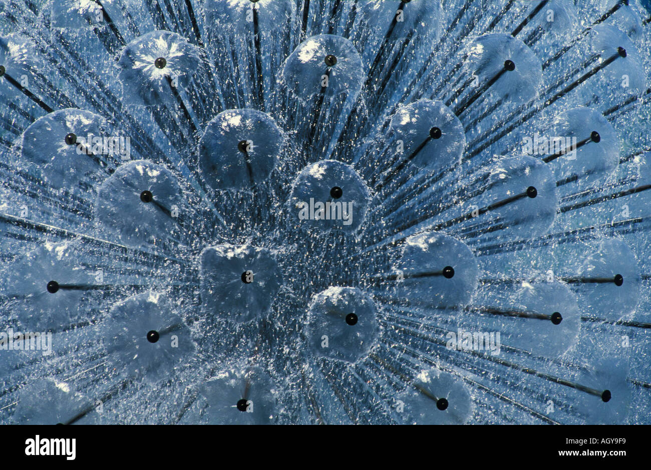 The Ferrier fountain Dandelion shaped fountains outside the ...