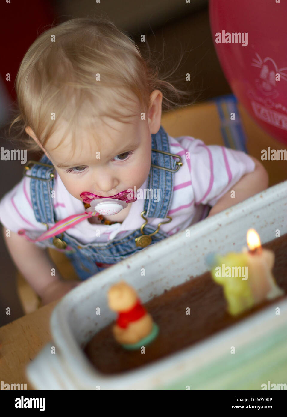 baby with birthday cake Stock Photo - Alamy