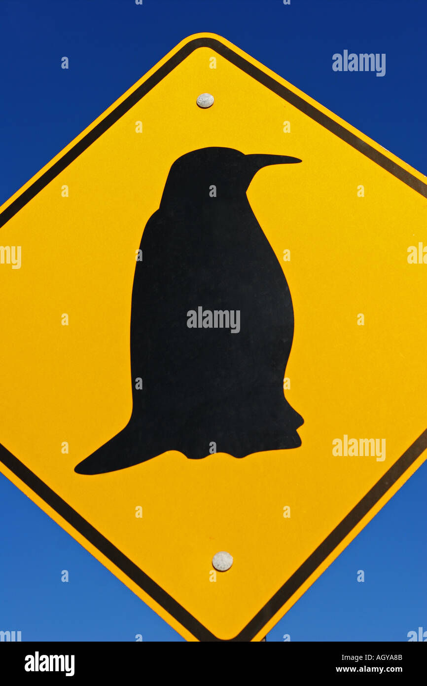 Penguin Road Sign Kangaroo Island Australia Stock Photo - Alamy