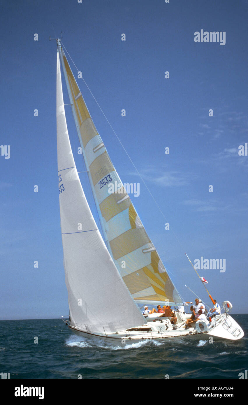 Sail boat racing on Lake Huron at Port Huron Michigan Stock Photo - Alamy