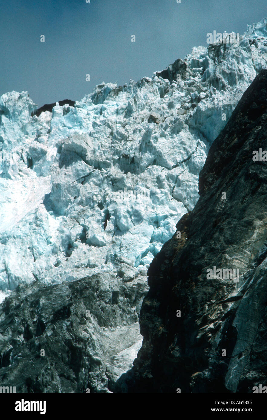 Langtang glacier Langtang National Park Himalayas Nepal Stock Photo - Alamy