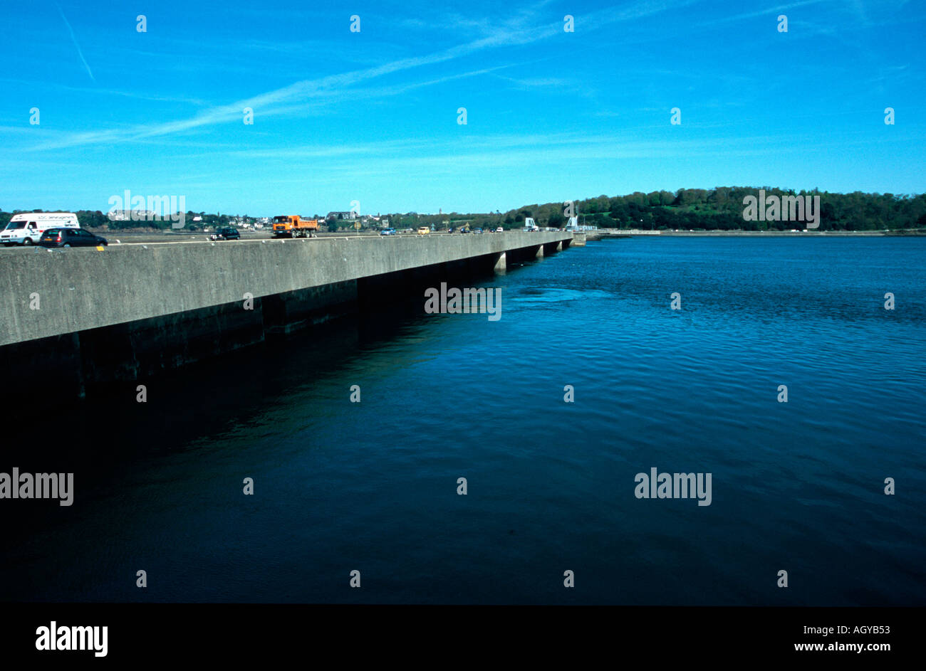 Tidal barrage La Rance Brittany France Stock Photo - Alamy