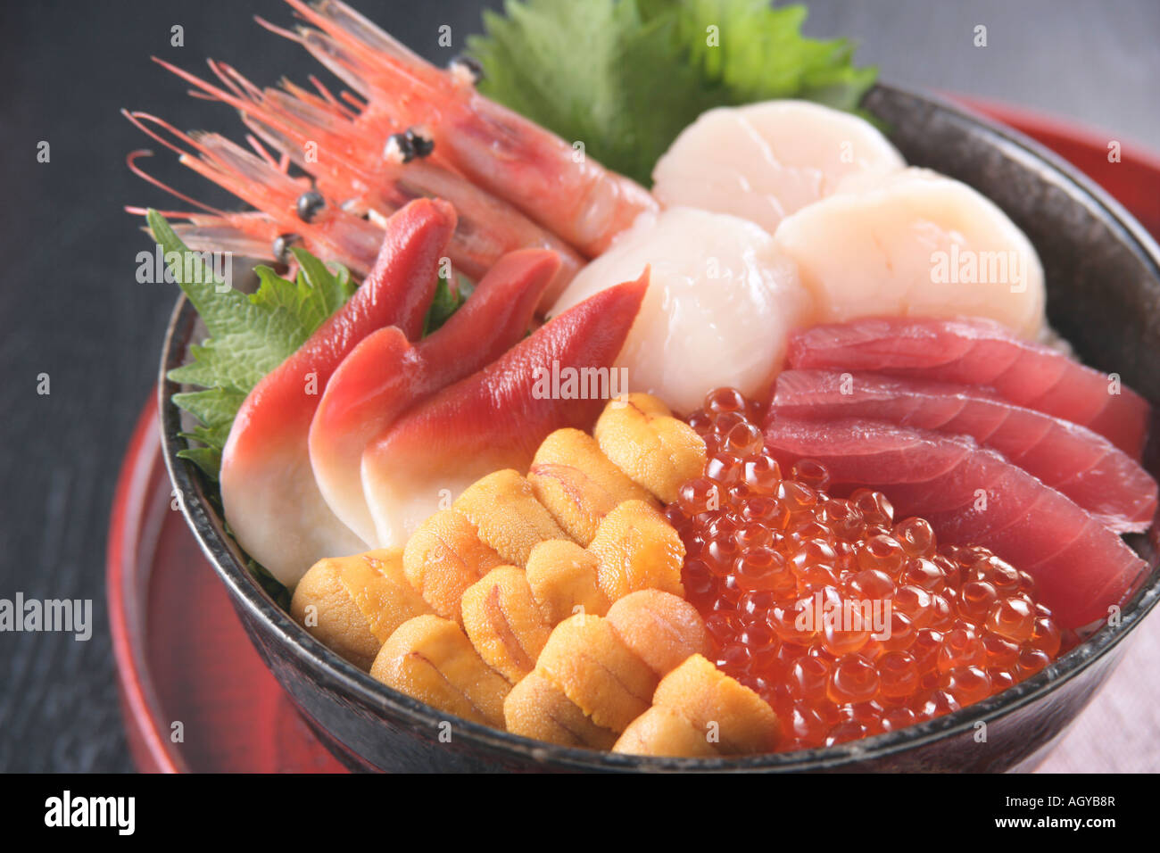 Seafood in bowl Stock Photo - Alamy