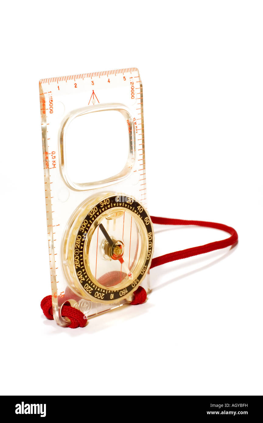 series object on white isolated for navigation compass Stock Photo - Alamy