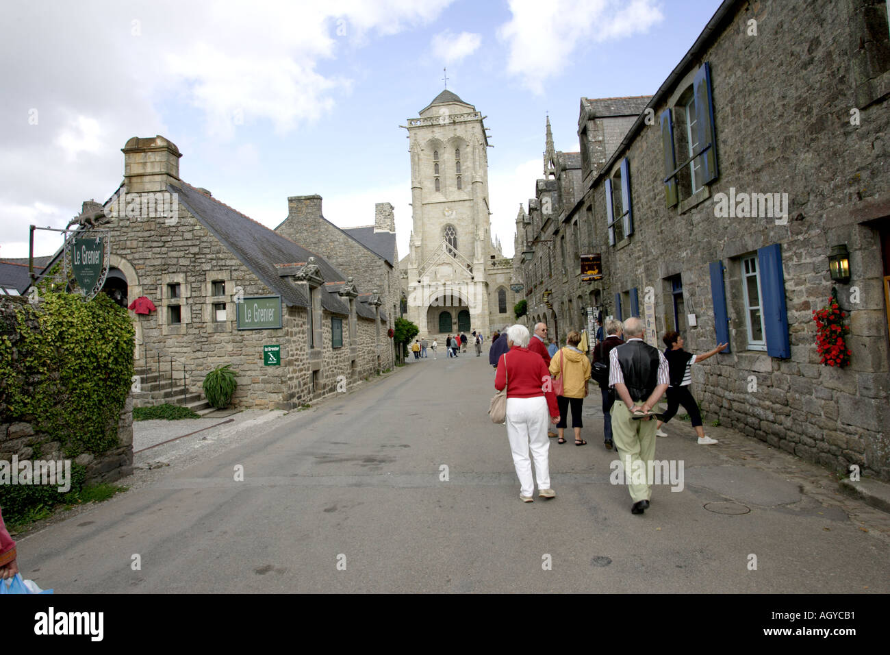 Ancient village of Locronan unspoilt by modern technology near ...