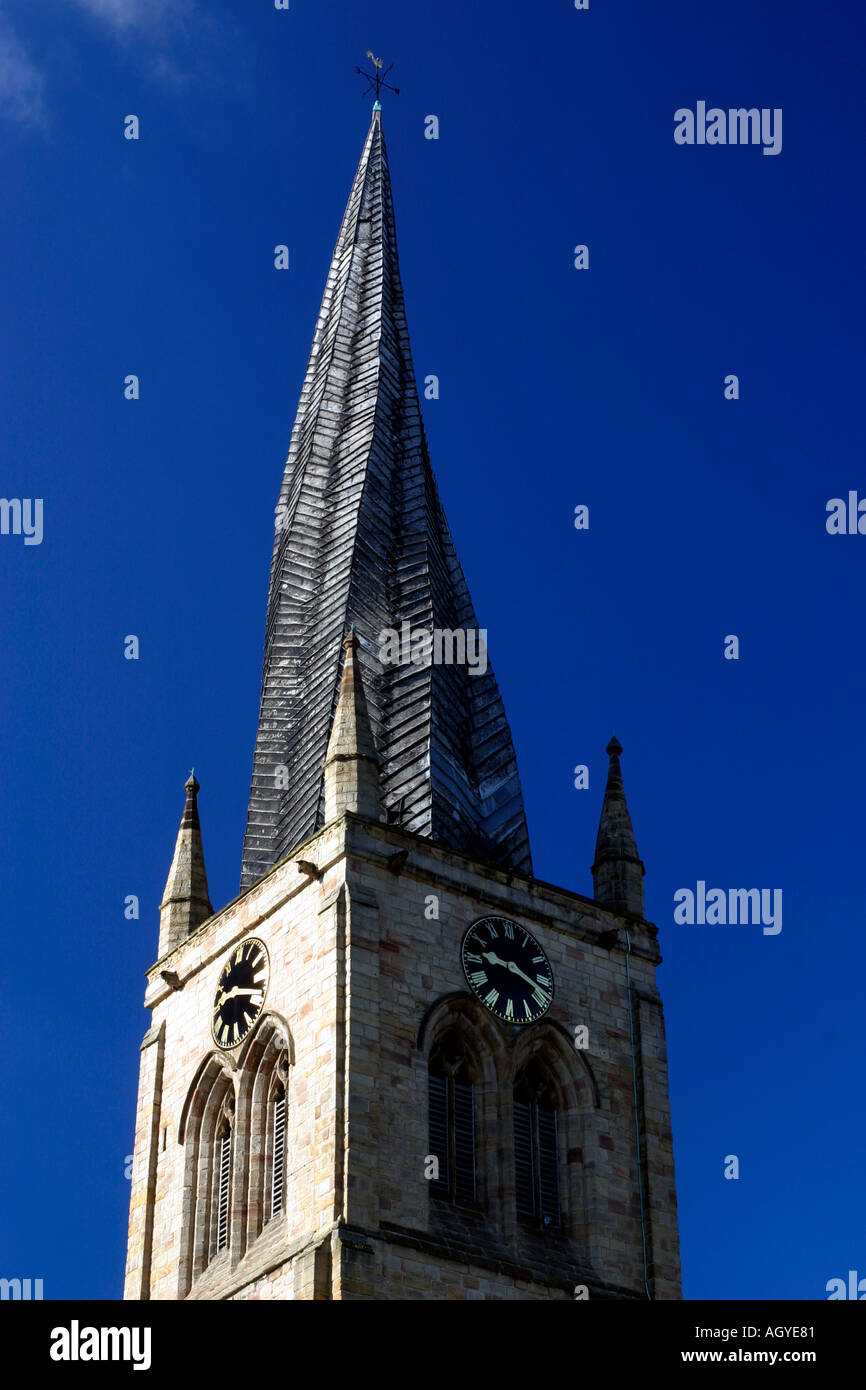 Chesterfield crooked spire hi-res stock photography and images - Alamy