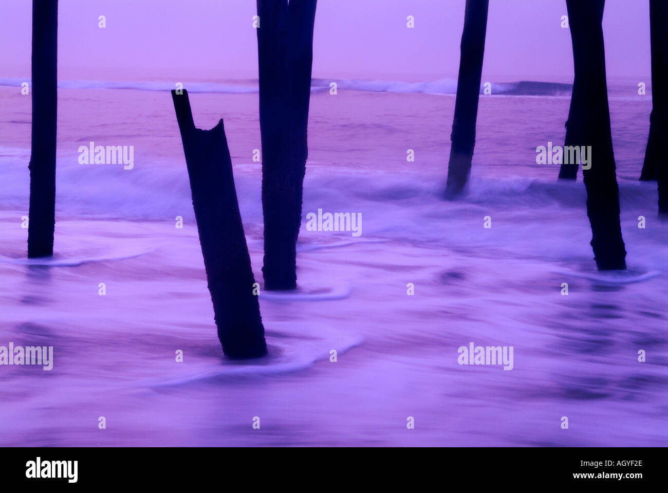 Purple Waves Stock Photo - Alamy