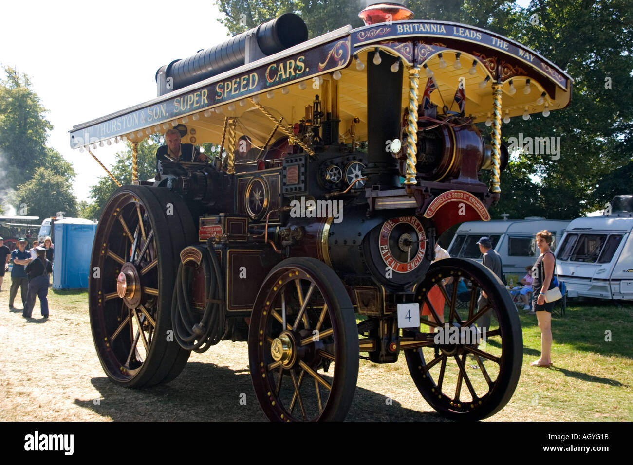 Britannia Burrell Showmans Road Loco Stock Photo - Alamy