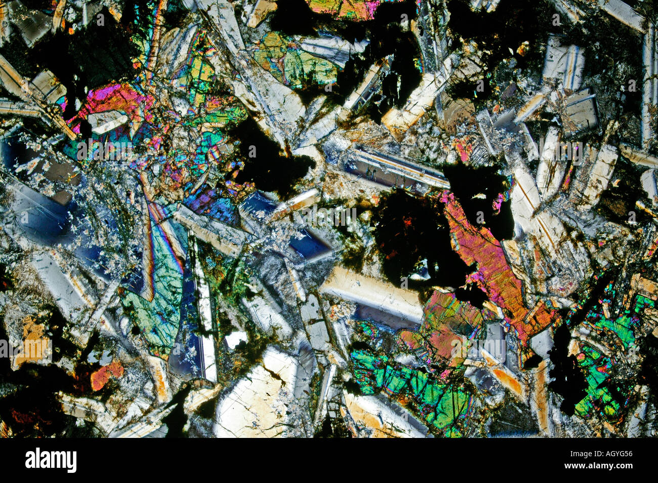 Dolerite photomicrograph hi-res stock photography and images - Alamy