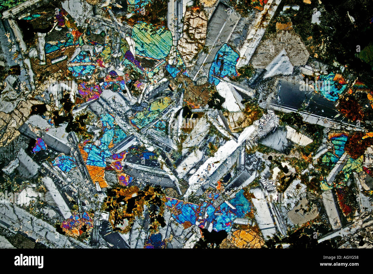 Dolerite photomicrograph hi-res stock photography and images - Alamy