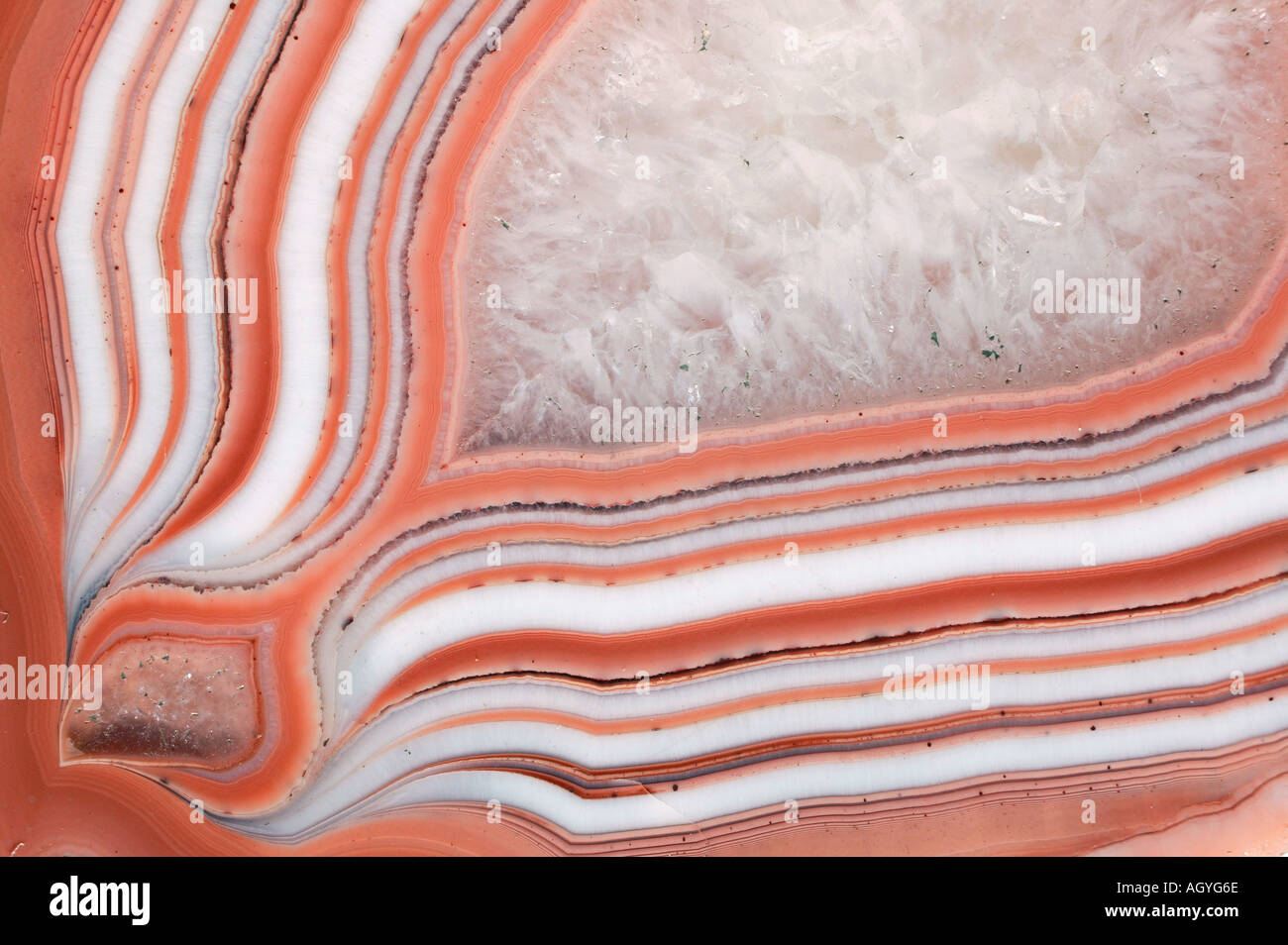 Agate red swirls UK Stock Photo - Alamy