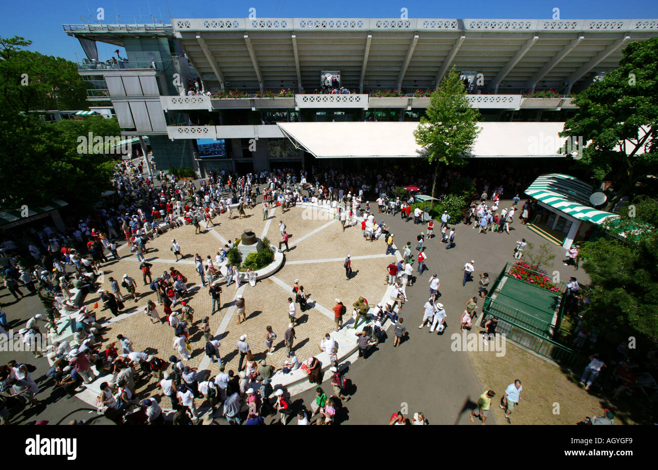 France Paris Mousquetaires square at Roland Garros tournament Stock ...