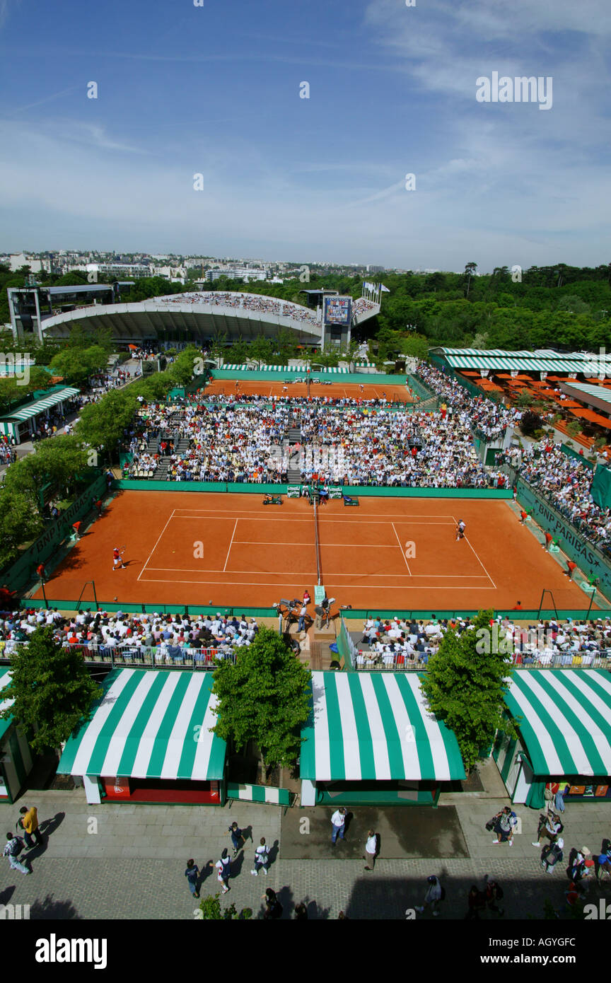 France Paris Tennis Roland Garros tournament Stock Photo - Alamy