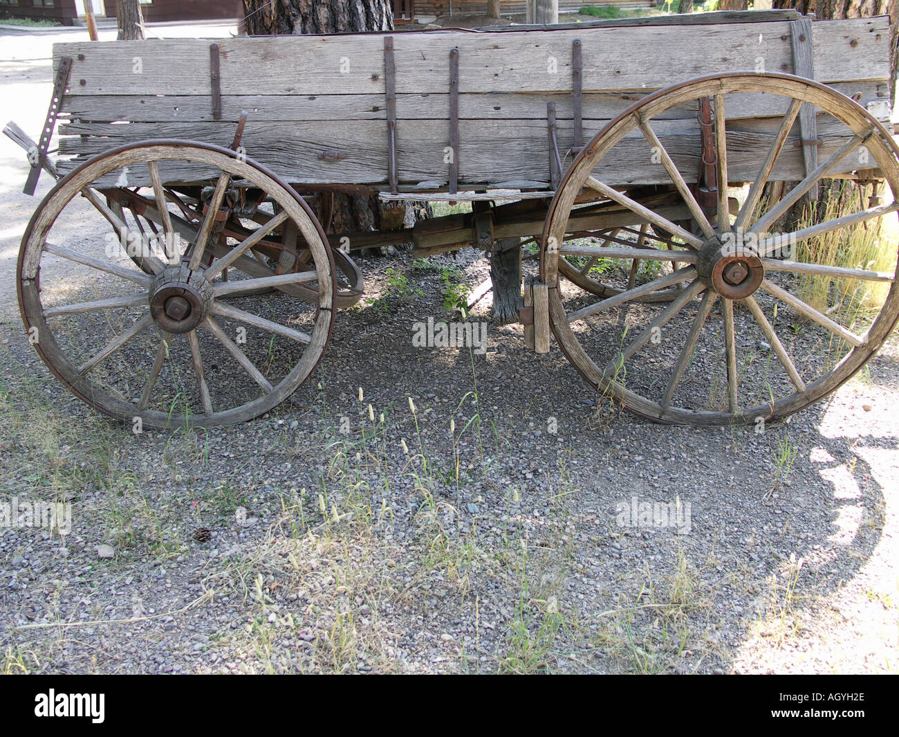 Frontier Wagon of American West Stock Photo - Alamy
