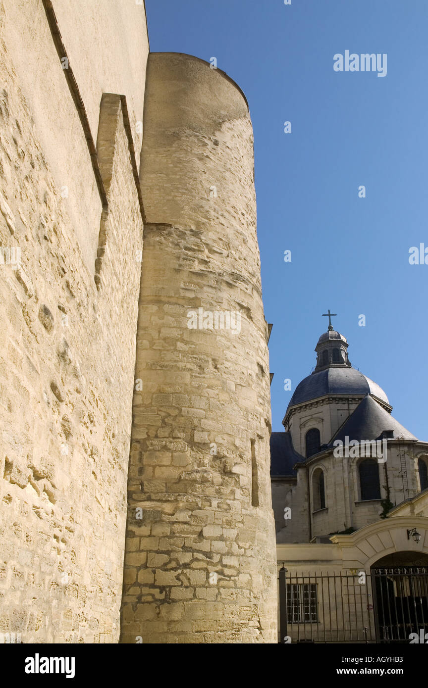 France - Medieval fortification of King Philippe Auguste at Paris Stock ...