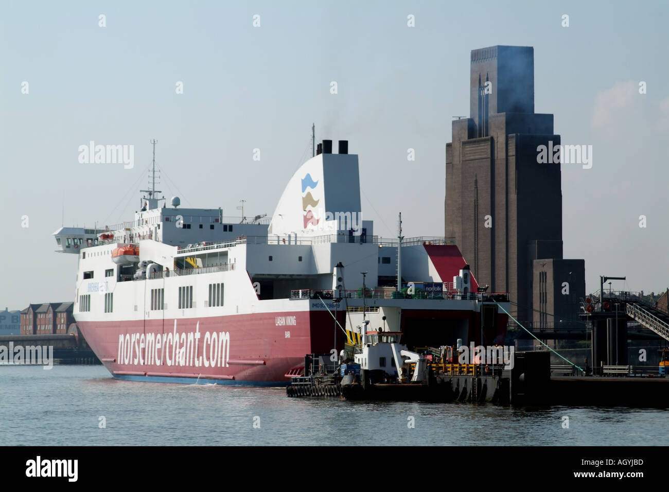 Lagan Viking RORO ship Birkenhead to Belfast service Norsemerchant ...